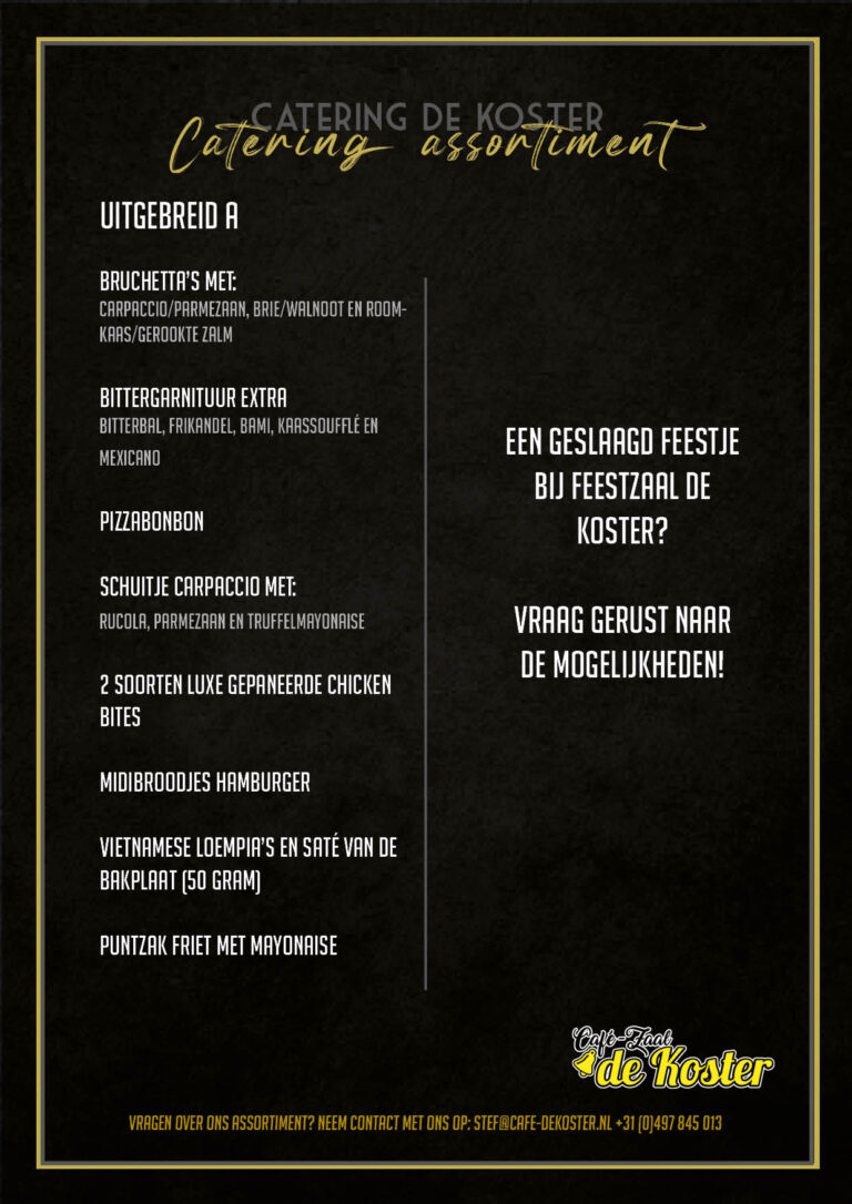 Hapjes - Café-Zaal De Koster